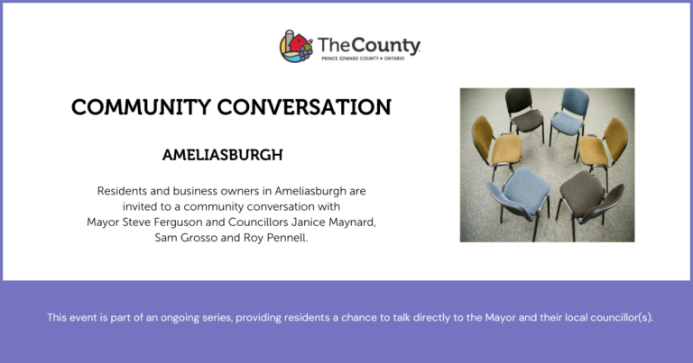 Community Conversation- Ameliasburgh - Prince Edward County Municipal ...